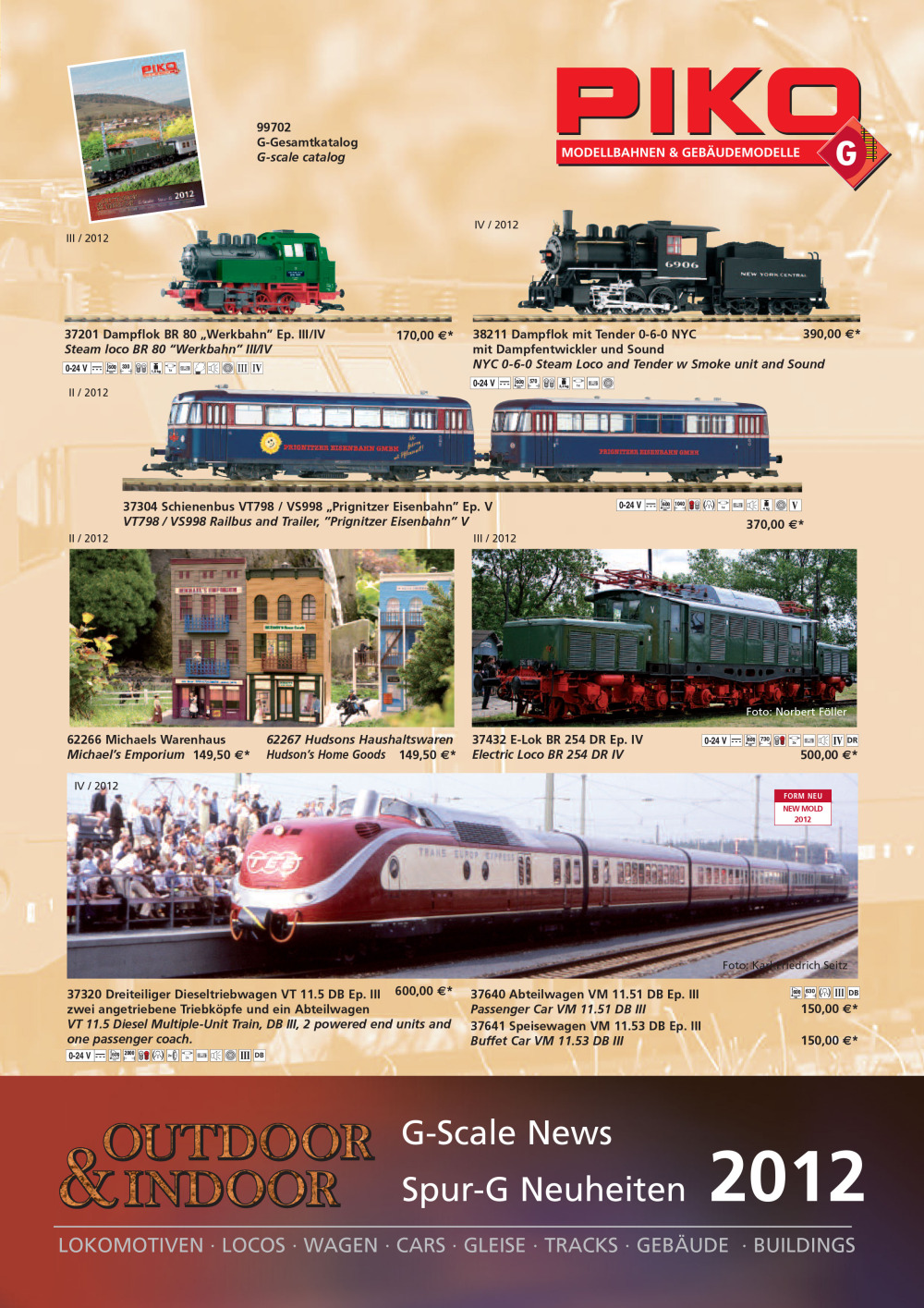 PIKO - Neuheiten / News 2012 | TrainsDepot.org
